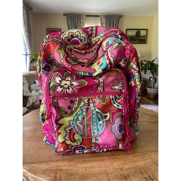 Vera Bradley | Bags | Vera Bradleylighten Up Large Backpack Pink Swirls ...